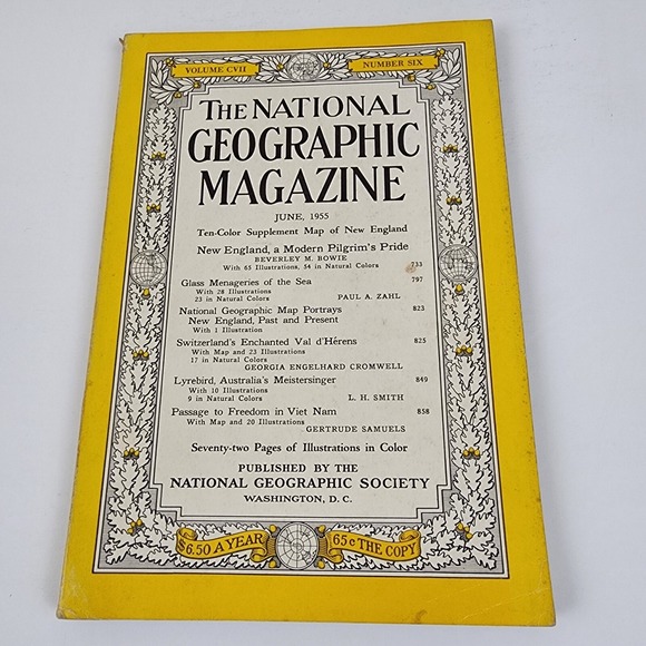 Accents | National Geographic Magazine June 1955 No Map | Poshmark